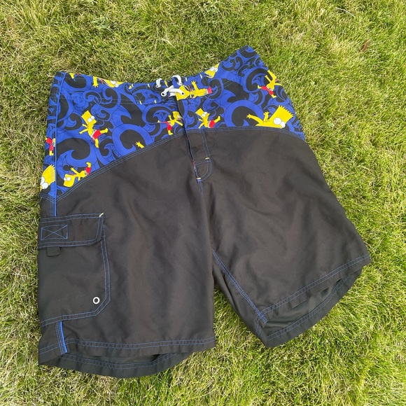 Simpsons | Shorts | 204 Mens Bart Simpson Swim Trunks Size 32 | Poshmark